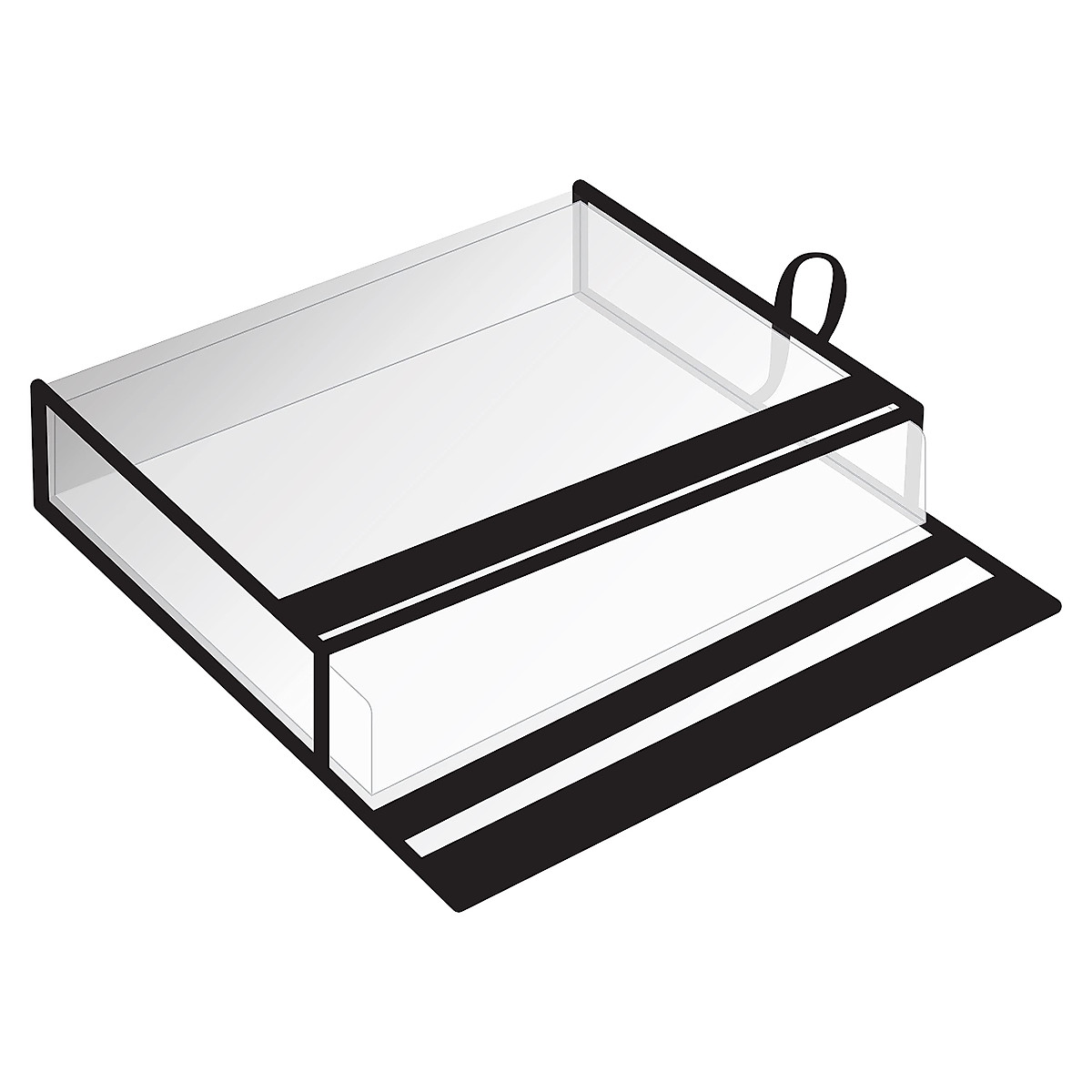 Totally Tiffany TT-SASC-PT12X12 12" x 12" Paper Taker, Clear