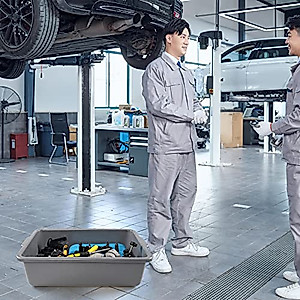 Sandmovie 25 L Commercial Bus Tubs, Plastic Utility Bus Box, 4-Pack