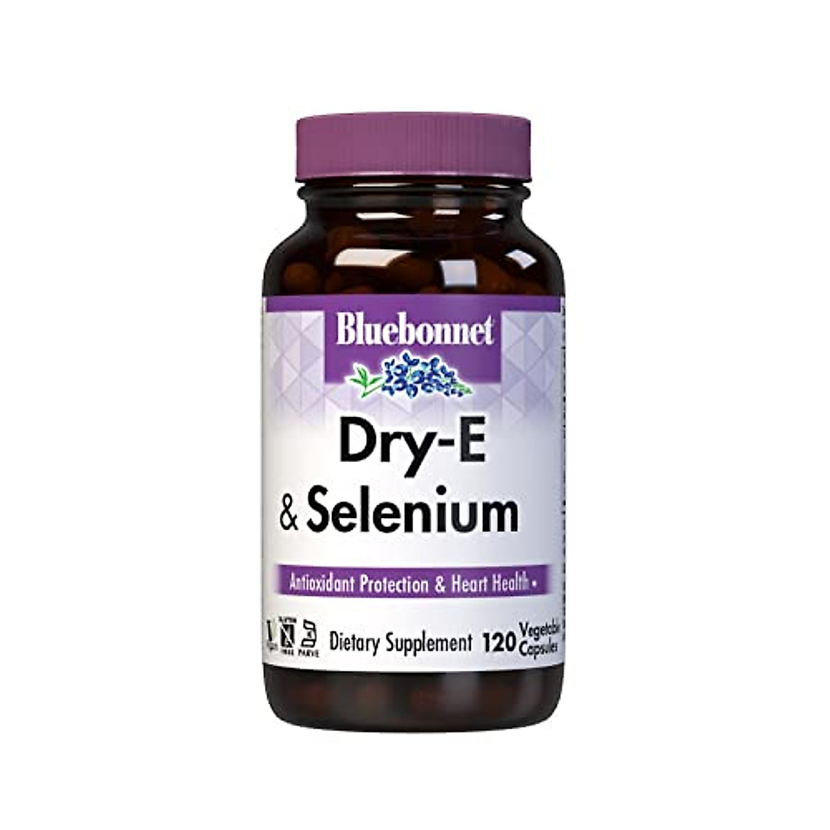 BlueBonnet Dry E-400 IU Plus Selenium Vegetarian Capsules, 120 Count, White