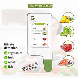 GREENNOVO Instant Read Digital Nitrate Tester for Vegetable, Fruit, Meat, Food Safe Meter 2F White
