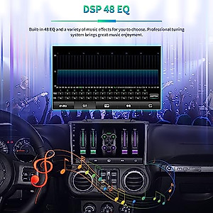 Car Radio Stereo for Jeep Wrangler JK Compass Dodge Ram with Wireless Carplay Andriod Auto