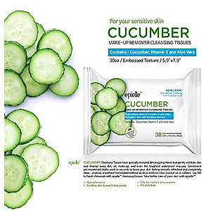 Epielle New Makeup Remover Cleansing Wipes | Removes Dirt, Oil, Makeup & Waterproof Mascara | Beauty Gift, Spa Day, Gift Set | Pack of 6 | Korean Skincare