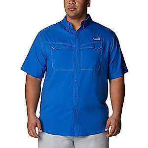 Columbia Men's Standard Low Drag Offshore SS Shirt, Vivid Blue, X-Small