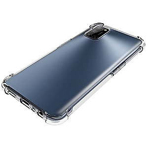 USTIYA Case for Oppo A72 Case/Oppo A92 Clear Crystal TPU Four Corners Protect Camera Protective Cover Transparent Soft Phone Case