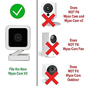 Full-Wrap Silicone Skin for Wyze Cam v3 and Wyze Cam v3 Pro – Protect Every Side of Your Camera with This Premium Silicone Cover (Does NOT Fit Wyze Cam Pan / V2 / Outdoor)