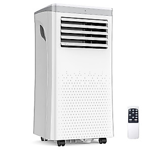 COWSAR 10000 BTU Portable Air Conditioner 4-in-1 Portable AC Unit Cool up to 400 sq.ft, Portable Air Conditioners with Remote Control Mini Air Conditioner 24 Timer ＜54 dBA
