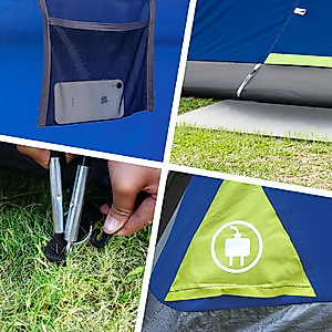 BEYONDHOME Dome Camping Tent, 6 Person Tent with Rainfly, Portable Waterproof & Windproof Tent 10'x9'x66'' Easy Setup with Carry Bag for Family Camping & Outdoor Hiking, Upgraded Ventilation