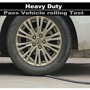 YOTOO Hybrid Air Hose 1/4-Inch by 25-Feet 300 PSI Heavy Duty, Lightweight, Kink Resistant, All-Weather Flexibility with 1/4-Inch Industrial Air Fittings and Bend Restrictors, Gray