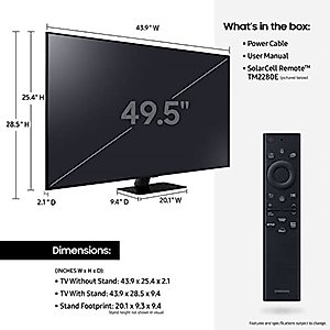 SAMSUNG 50-Inch Class QLED Q80B Series - 4K UHD Direct Full Array Quantum HDR 8X Smart TV with Alexa Built-in (QN50Q80BAFXZA, 2022 Model)