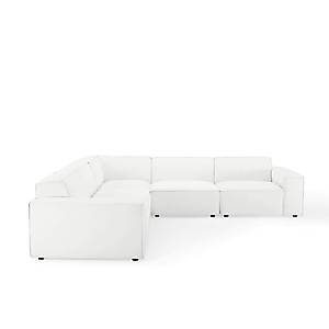 Modway Restore Upholstered Sectional Sofa, 5-Piece Set, White