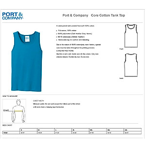Port & Company Core Cotton Tank Top 4XL Jet Black