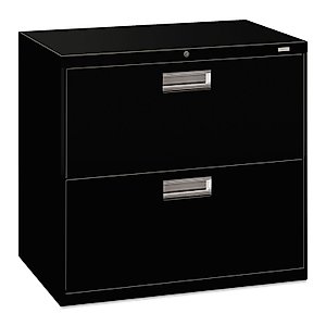 HON - 600 Series Two-Drawer Lateral File, 30w x 19-1/4d, Black 672LP (DMi EA