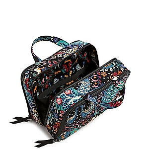 Vera Bradley Cotton Ultimate Travel Makeup Organizer Case, Enchantment