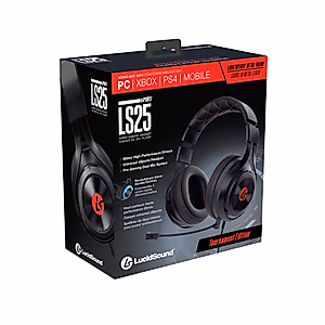 LucidSound LS25BK Gaming Headset for PC, Xbox One, PS4, PS4 Pro, Nintendo Switch - Esports Edition