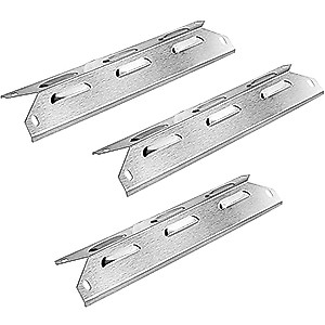 Grill Replacement Parts for Kenmore 146.23678310, 146.23679310, 640-05057371-6, 640-05057373-6 Gas Grills, Stainless Steel Grill Heat Plate, Heat Shield Tent, Burner Cover, Flame Tamer, 3 Pack