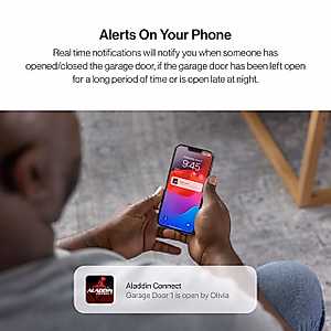 Genie ALKT1-R Smart Garage Door Opener Controller, Aladdin Connect Kit, Works with Alexa, Google, SmartThings