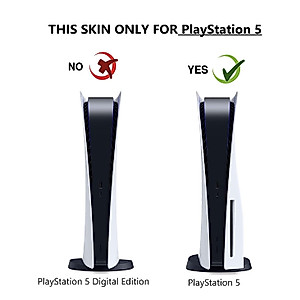 PS5 Console and PS5 Controller Skins Vinyl Decal Cover for Playstaion 5 Disk Edition Two Controllers By BrosGaming