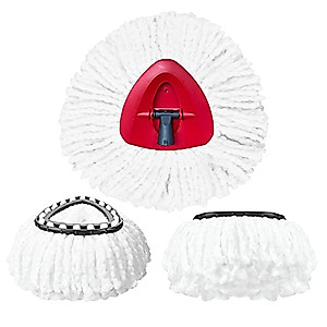 Mop Replacement Heads 3 Pack, with 1 Mop Replacement Base, Commercial Mop Replacement Heads