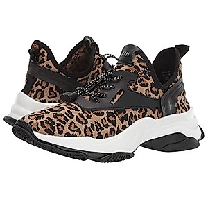 Steve Madden Women's Myles Sneaker, Leopard, 7.5