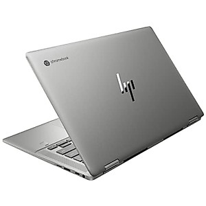 HP Chromebook x360 14C-CC0047NR 14-Inch Touchscreen 2 in 1 Laptop Intel Core i3, 8GB DDR4 RAM, 128GB SSD, Convertible Tablet, MicroSD Reader, USB C, Wifi, Bluetooth, ChromeOS, Mineral Silver (Renewed)