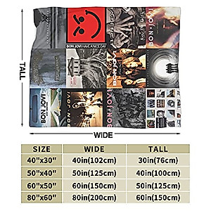 Shouou Band Music Blanket Flannel Fleece Blanket Ultra Soft Warm Cozy Plush Bed Blanket Lightweight Sofa Throw Blanket in Winter Size: 50"X40"