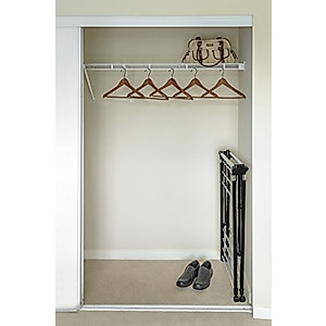 GreenWay GRGR200 Stainless Steel Collapsible Double-Bar Garment Rack