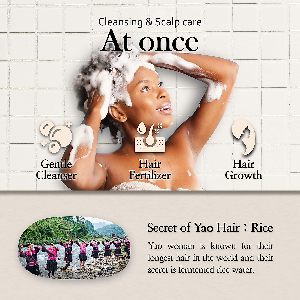 mimosu Fermented Rice Water Shampoo Bar 2 Pack – pH Balanced, Unscented Solid Shampoo for Hair Growth, Curly Hair, Natural Hair Care, Eco-Friendly, Korean Hair Care Formula