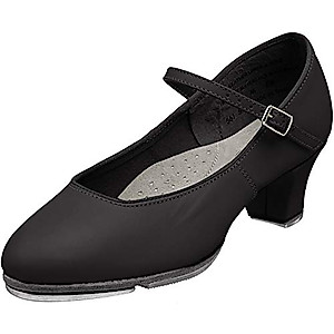 Capezio womens Jr. Footlight Tap Shoe, Black, 7.5 M US