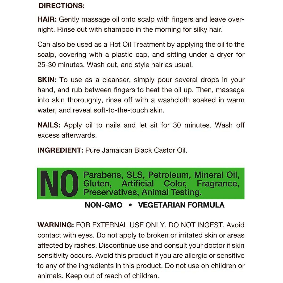 Carlyle Jamaican Black Castor Oil 16oz | Nourish Hair, Skin, and Nails | All Natural Hypoallergenic Conditioner