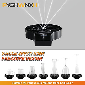 PYGHWNXH Glass Rinser,Kitchen Aink Faucet Bottle Washer, Cleaner Accessories,Quick Rinser for Baby Bottle,Bar Glass Rinser,Kitchen Sink Automatic Flushing Device