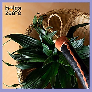 Bolga Zaare Market Basket, Handmade in Ghana by Women Artisans, Natural, LARGE/SMALL COMBO (2 baskets)