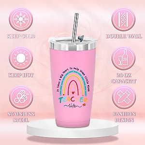 Best Teacher Gifts for Women, Teacher Appreciation Gifts for Appreciation Week, Back to School, Graduation, The End of Year, Retirement, Birthday, Thank You Teachers Gift With Tumbler, Notebook, Bag