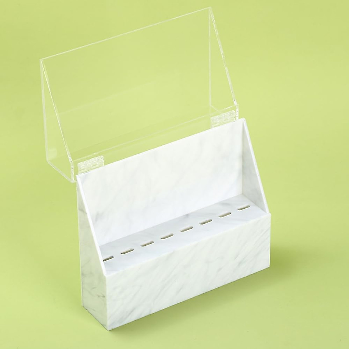 8 Holes Tweezers Holder, Acrylic Rack Storage Eyelash Extension Tools with Dust Cover Tweezer Display Stand Holder Eyelash Extension Supplies Acrylic Display Stand Tool Salon