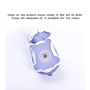 Cute Schnauzer Puppy Sleeping Pet Flowerpot with Drainer Garden Flowerpot Resin Succulent Potted Bonsai Plant Stand Home Desk Mini Ornaments Balcony Gardening Flowerpot Does Not Contain Plants