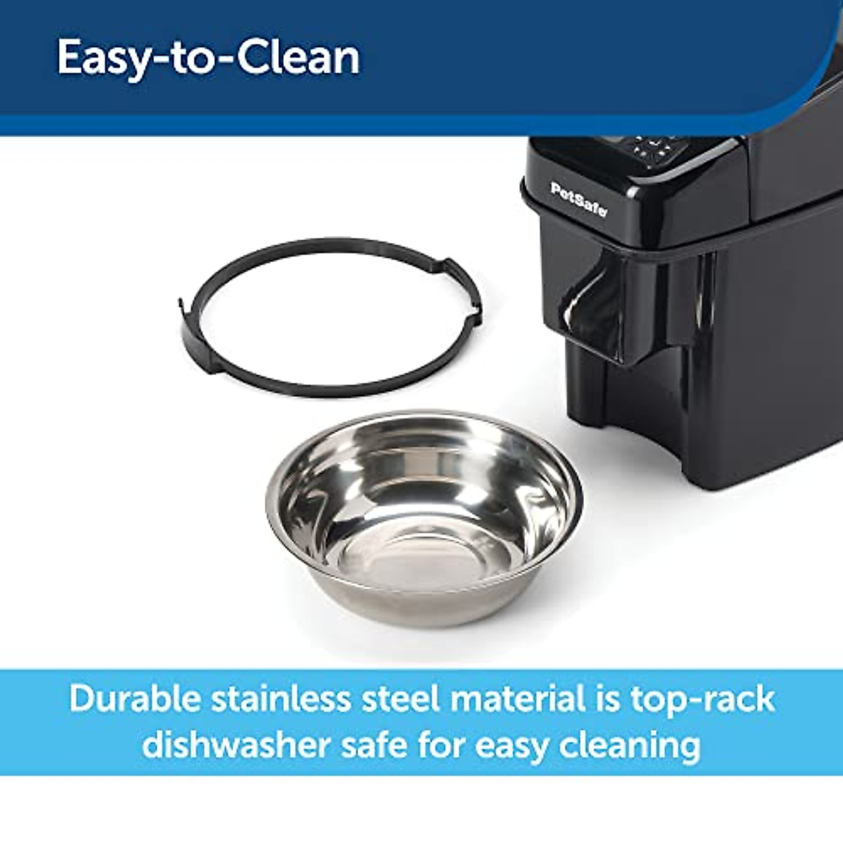 PetSafe Stainless Steel Cat and Dog Bowl – Replacement or Backup Bowl During Cleanings – Compatible with PetSafe Healthy Pet Simply Feed and PetSafe Smart Feed Automatic Cat Feeders and Dog Feeders