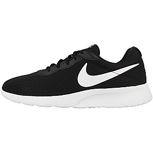 Nike Mens Tanjun Black/White-Barely Volt-Black 9.5