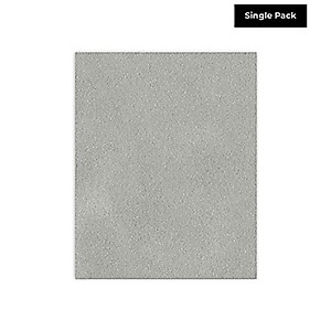CountryArtHouse Smoke Suede Acid Free 8x10 Backing Board - Uncut Photo Mat Board - 1 Sheet
