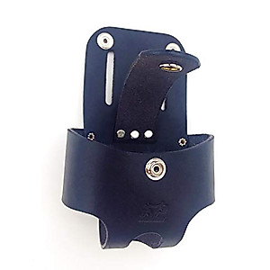 Basket Style Leather Tape Measure Holder by AP Saddlery (Black)