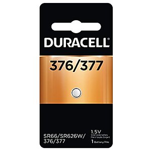 Duracell D377bpk08 1.5 Volt 377 Silver Oxide Battery (Pack of 3)