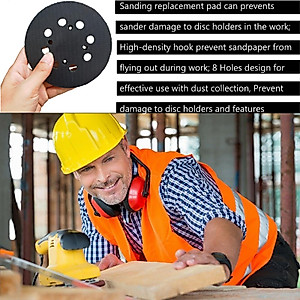 5" Hook and Loop Replacement Sander Pad for DeWalt DWE6421/6421K, DWE6423/6423K, DCW210B Random Orbit Sander - 5 Inch 8 Hole Replacement Sanding Pad for Part Number DWE64233, N329079, RSP54-1 Pack