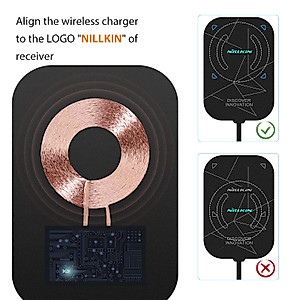 Nillkin Wireless Charger Receiver for ipad - Qi Coil for Tablet Wireless Charging, Compatible with iPad 9th/8th/7th Generation, MagicTag Plus Lightning Long