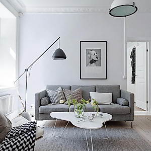 Nukofal White Contact Paper 15.7"x118" Matte Solid Contact Paper White Peel and Stick Wallpaper Thicken Waterproof Self-Adhesive Removable White Wallpaper for Cabinet Countertop Decorative Vinyl