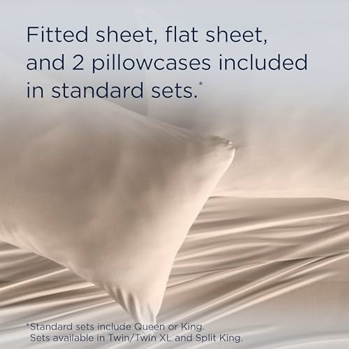 TEMPUR-Rayon from Bamboo Sheet Set, Sandstone, Queen