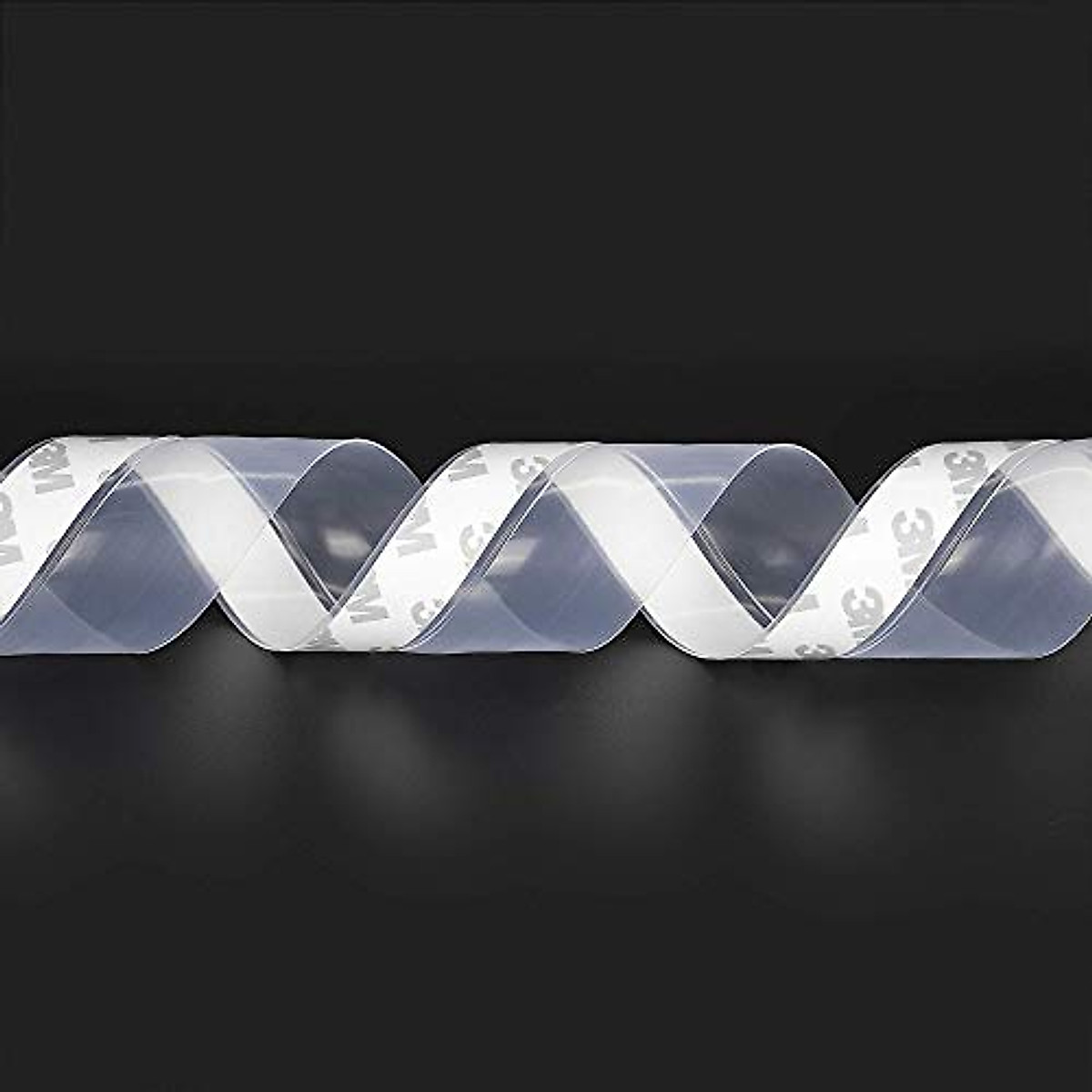 TAROSE Weather Stripping, Silicone Door Seal Strip Door, Window, Transparent 16 Feet Long (Width 25mm)