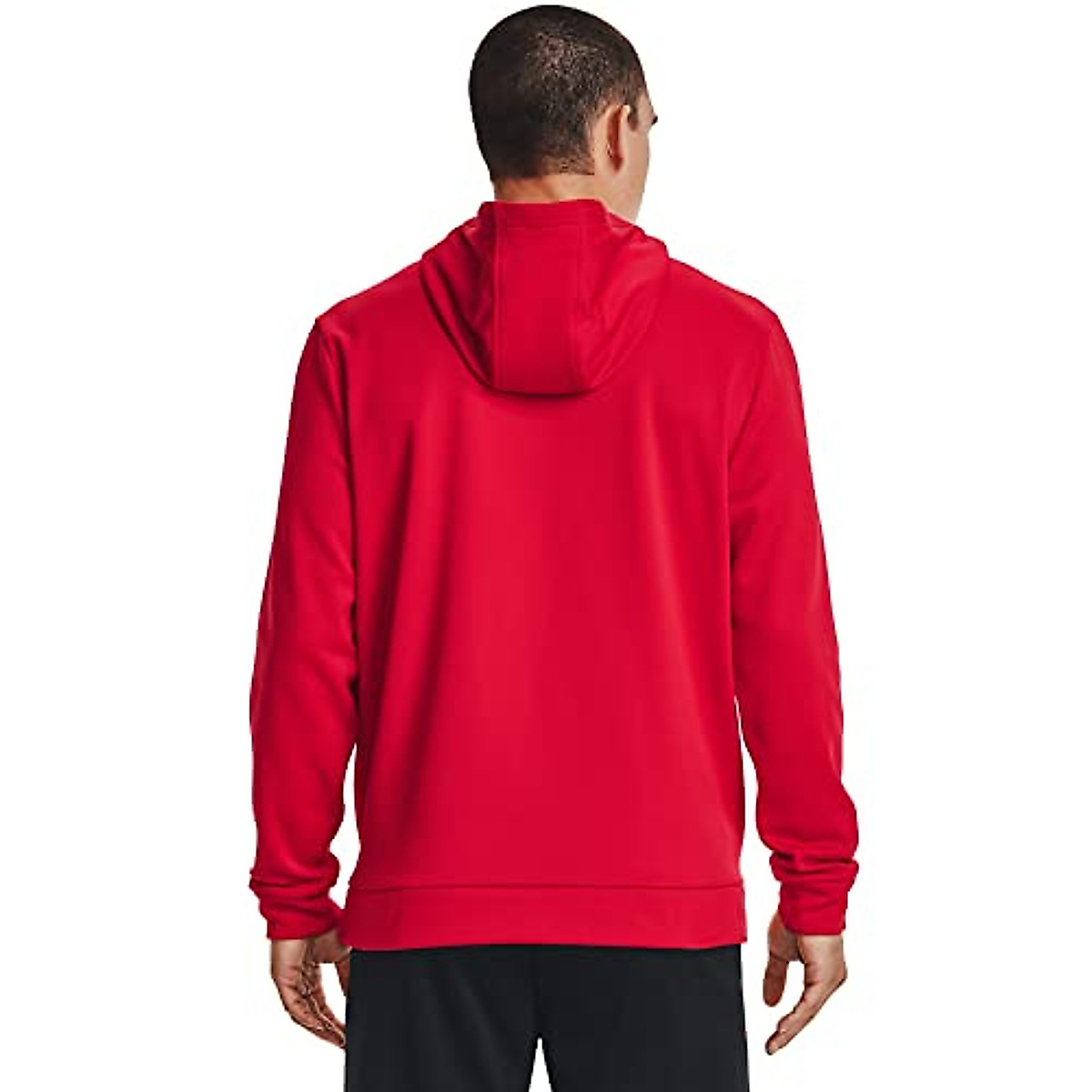 Under Armour Mens Big Logo ArmourFleece Hoodie, (600) Red/Red/Black, X-Large