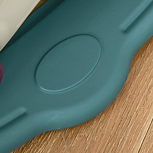 Qaba Kids 2 in 1 Rocking Horse & Sliding Car for Indoor & Outdoor Use w/Detachable Base, Wheels, Smooth Materials, Grey and Green