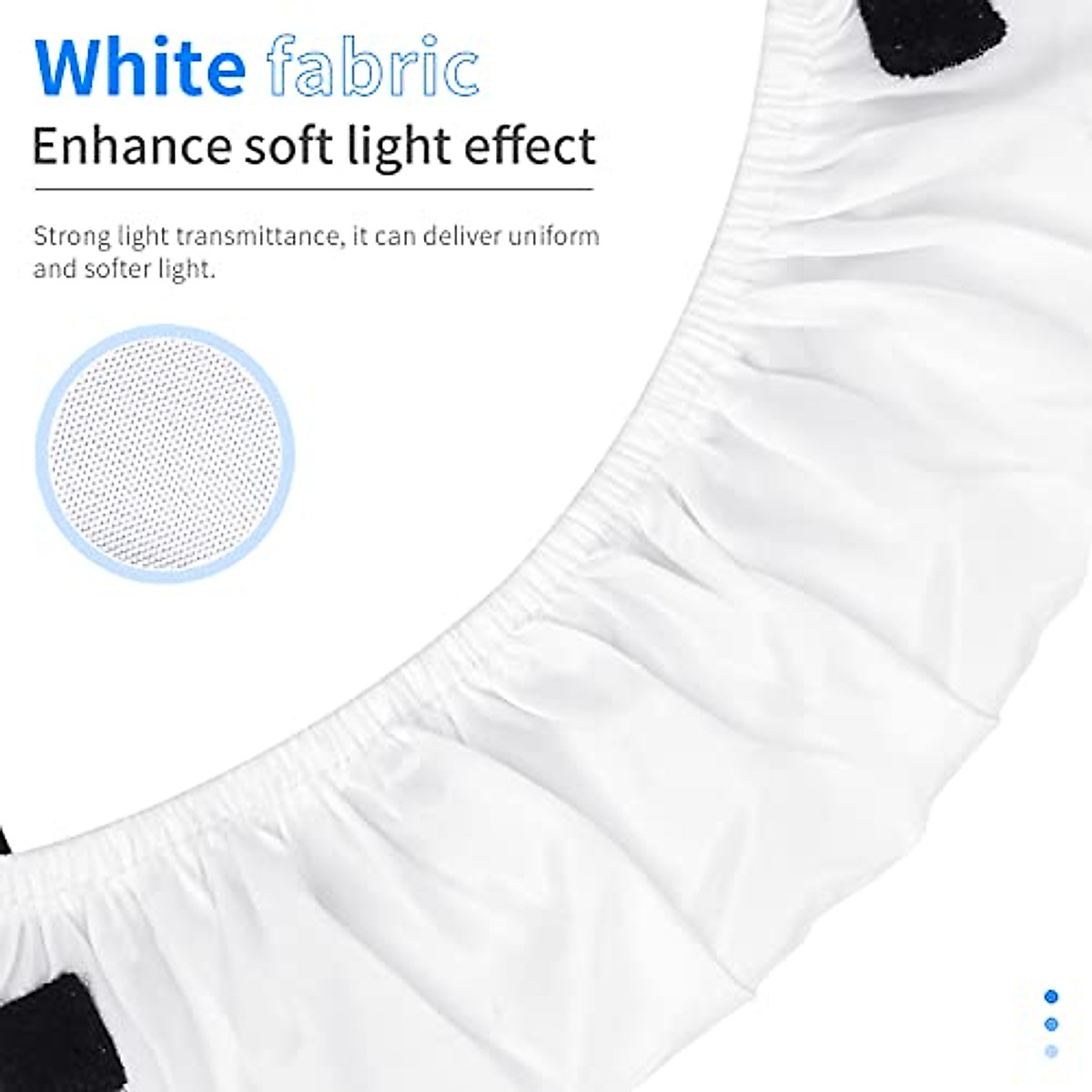 Neewer 18 inches Collapsible Photography Video Light Softbox Diffuser for 75W(600W Equivalent) Ring Fluorescent Light Flash Light