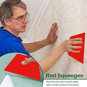 WRAPXPERT Wallpaper Smoothing Tools,Wallpaper Tool Kit with Squeegee Smoother,Seam Roller,Wallpaper Brush for Wallpaper Hanging,Contact Paper,Vinyl Application,Wallpaper Paste