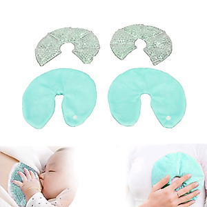 Breast Nursing Gel Pads, Soft Reusable Breast Freezing Pads 1 Pair Relieve Redness for Breastfeeding for Engorgement