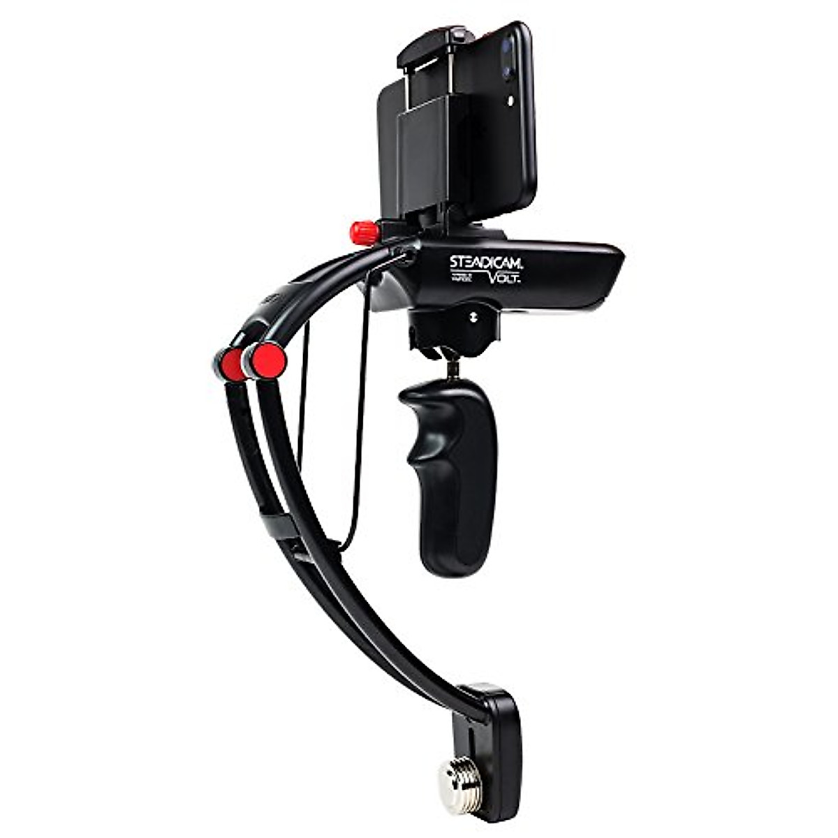 Steadicam Volt Electronic Handheld Gimbal Stabilizer for All IPhone XS, XS Max & XR, All Samsung S9/S9+ & GoPro Hero, Black, compact
